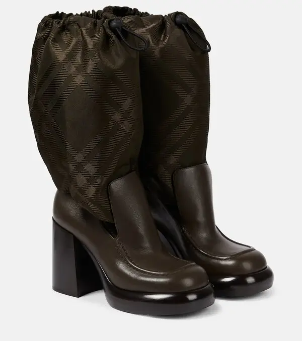 Burberry Check Knee-high Boots - Multicoloured