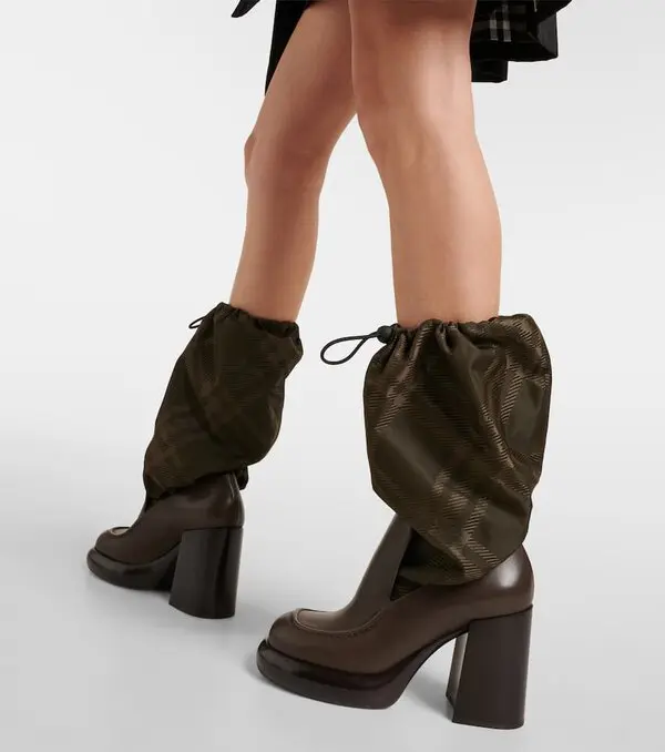 Burberry Check Knee-high Boots