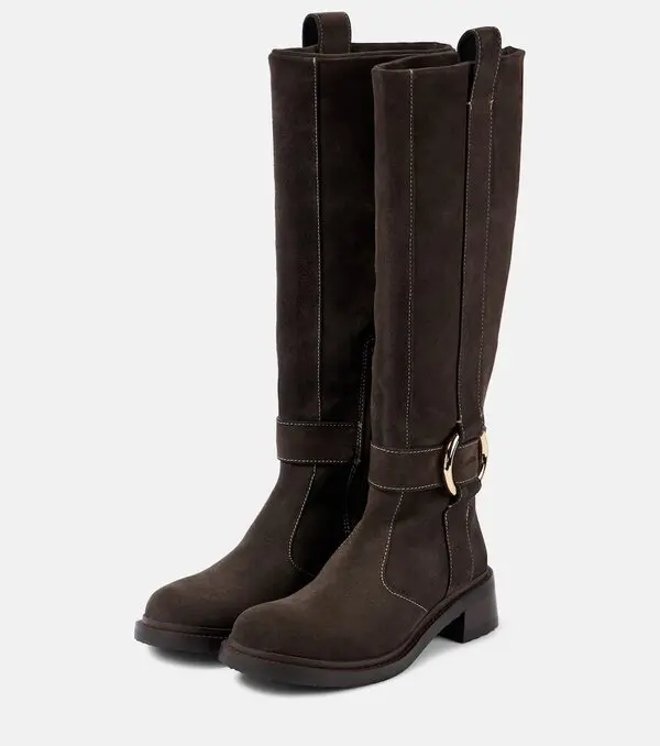 See By Chloé Ring Suede Knee-high Boots