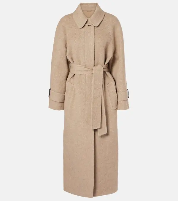 Brunello Cucinelli Wool-cashmere Overcoat - Brown