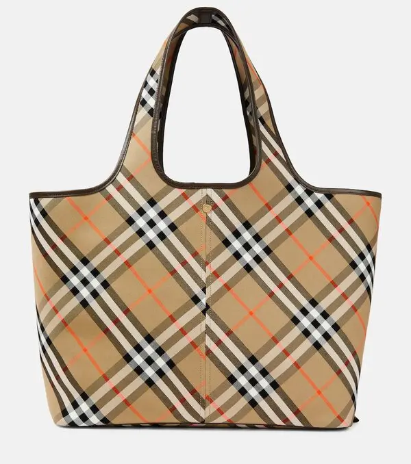Burberry Check Medium Tote - Multicoloured