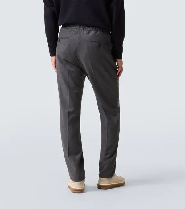 SLOWEAR Incotex Wool Tapered Trousers - Grey