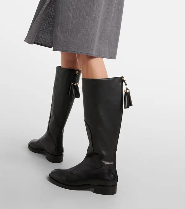 See By Chloé Tassel Leather Knee-high Boots