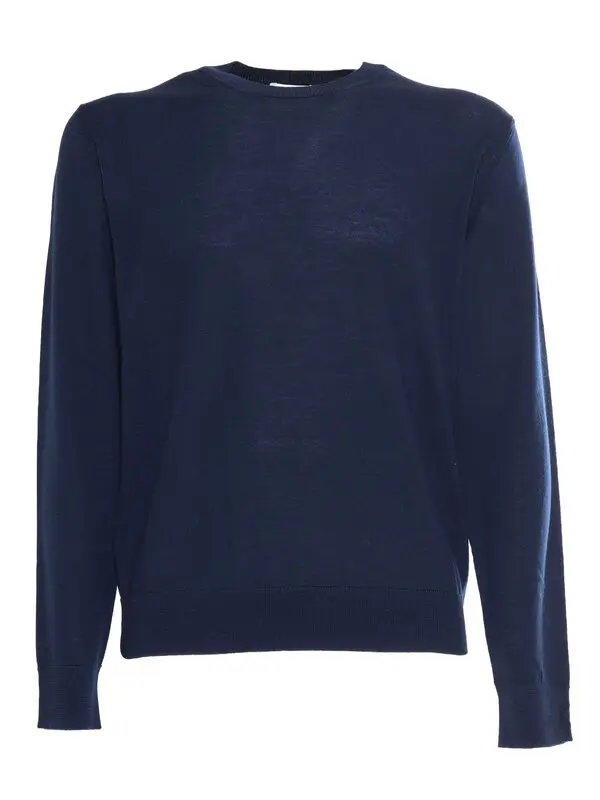 BALLANTYNE Round Neck Pullover - Blu