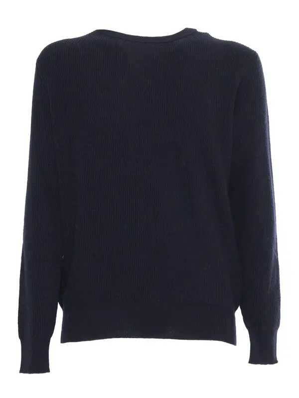 BALLANTYNE Round Neck Pullover - Blu