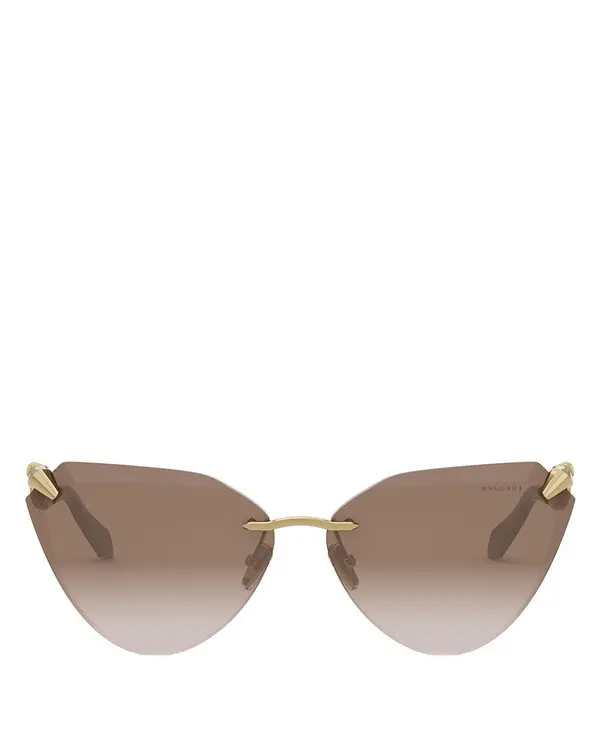 BVLGARI Serpenti Cat Eye Sunglasses - Gold/brown Gradient