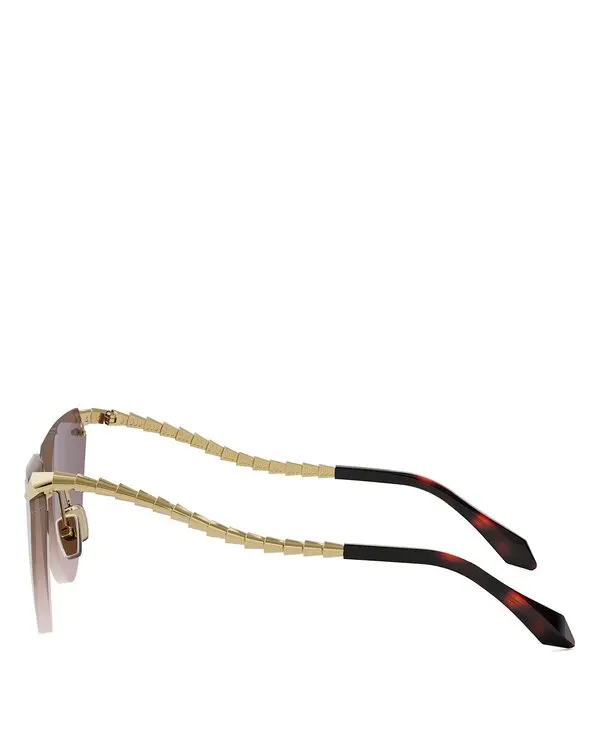 BVLGARI Serpenti Cat Eye Sunglasses - Gold/brown Gradient