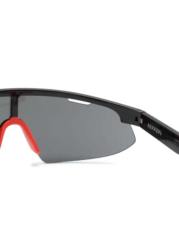 SCUDERIA FERRARI Shield-frame Sunglasses - Black