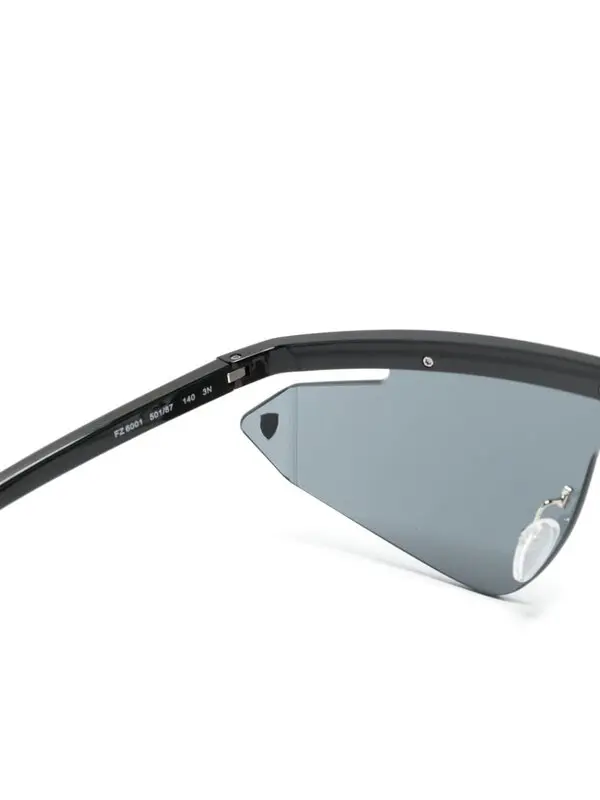 SCUDERIA FERRARI Wraparound-frame Sunglasses - Black