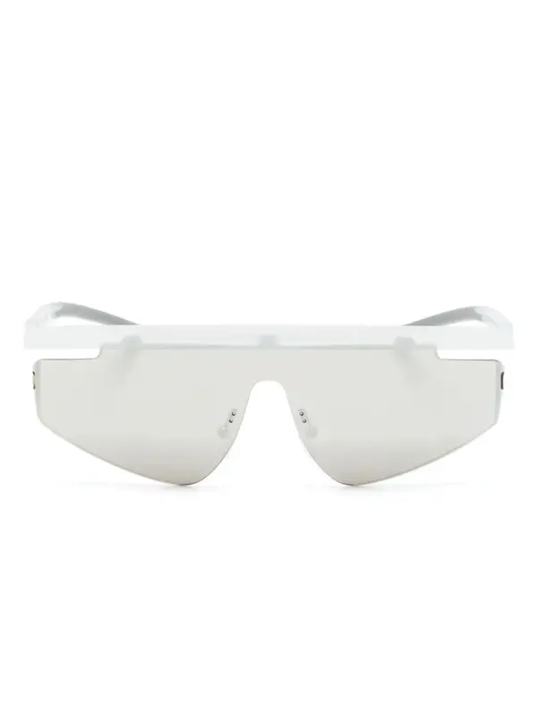SCUDERIA FERRARI Wraparound-frame Sunglasses - Silver