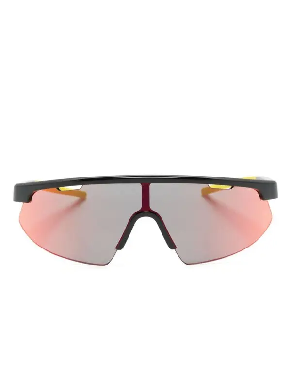 SCUDERIA FERRARI Shield-frame Sunglasses - Black