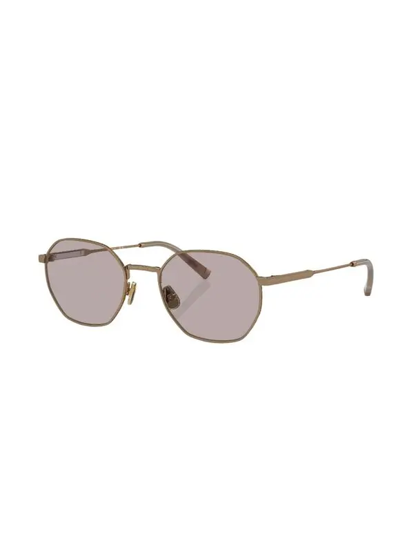 Brunello Cucinelli Hexagonal Sunglasses - Gold