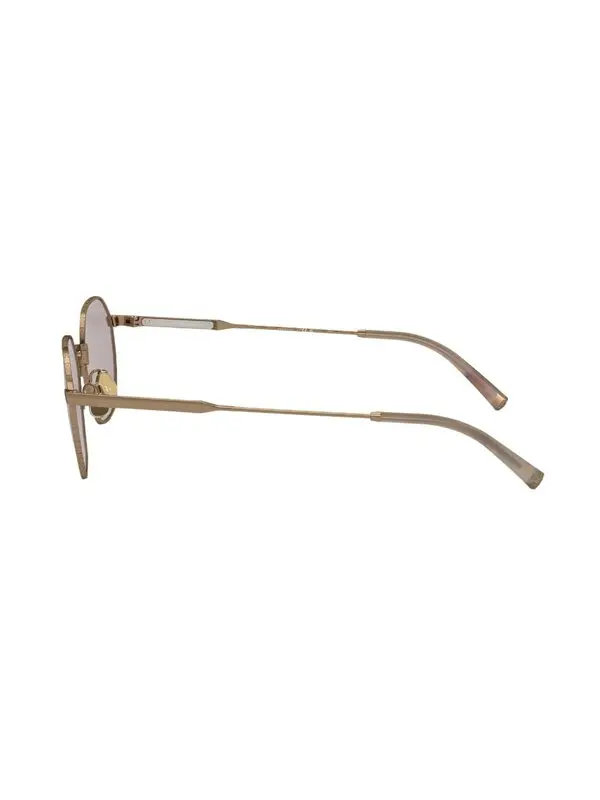 Brunello Cucinelli Hexagonal Sunglasses - Gold