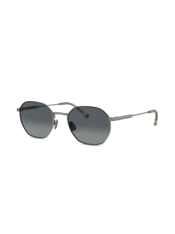 Brunello Cucinelli Hexagonal Sunglasses - Grey