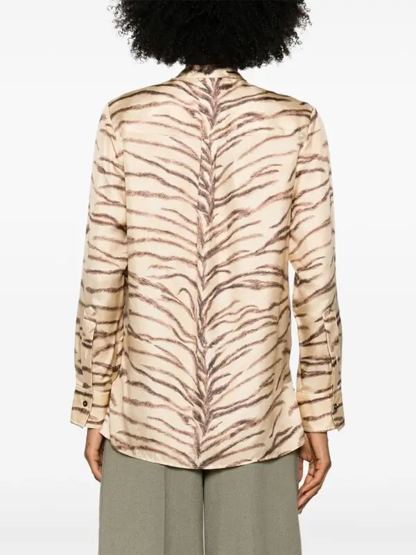 Stella McCartney Tiger-print Shirt - Neutrals