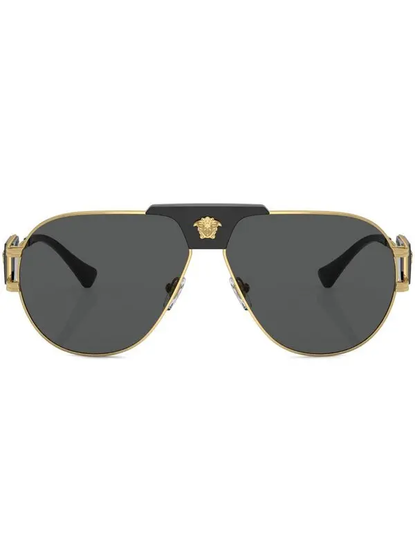 Versace Pilot-frame Sunglasses - Gold