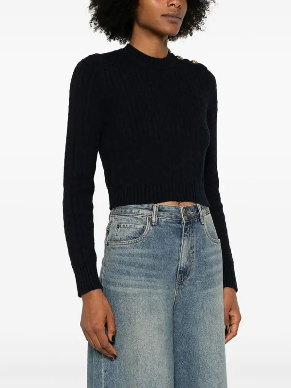 Chloé Cable-knit Cropped Jumper