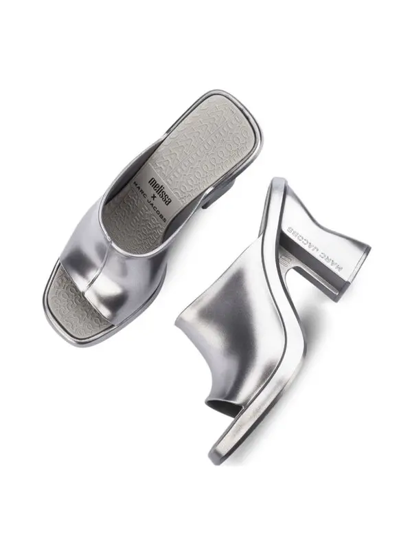 Marc Jacobs X Melissa 90mm Mules - Silver