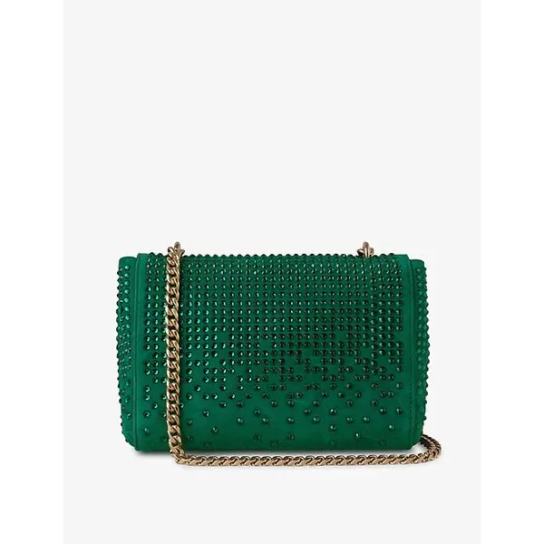 Mulberry Lily Crystal-embellished Suede Shoulder Bag