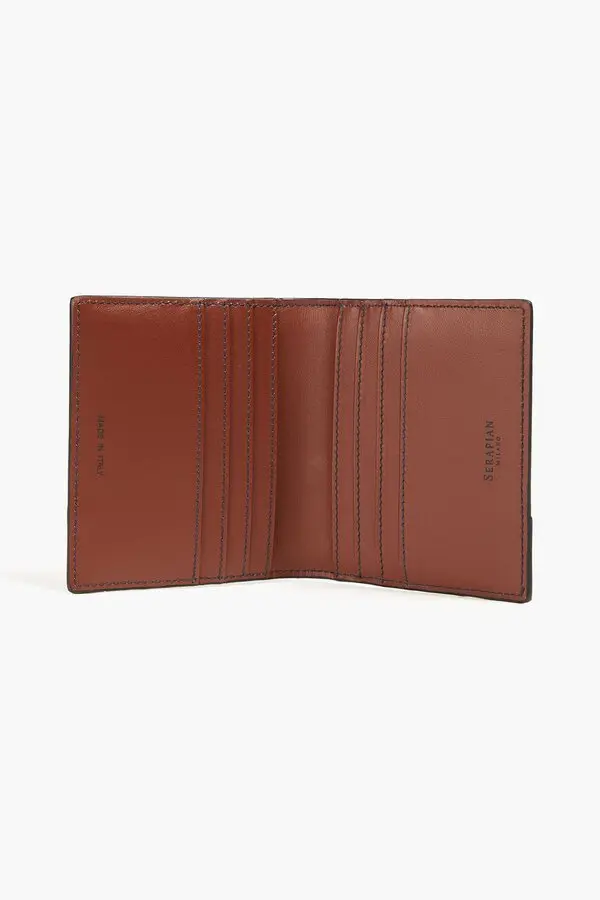 SERAPIAN Logoembossed Coatedcanvas And Leather Wallet