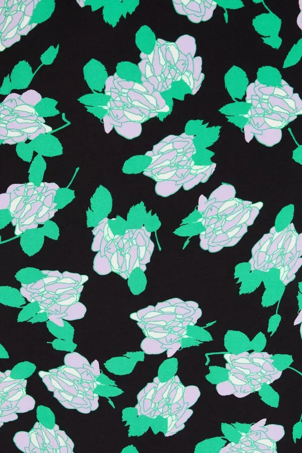 Diane Von Furstenberg Elma Floral-print Cady Midi Wrap Skirt