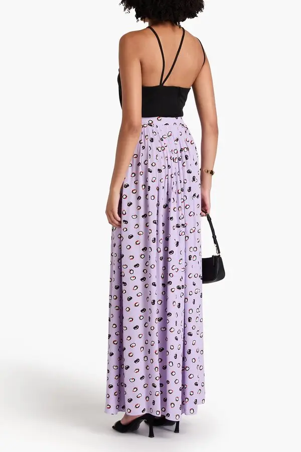 Diane Von Furstenberg Chiara Printed Crepe Maxi Skirt
