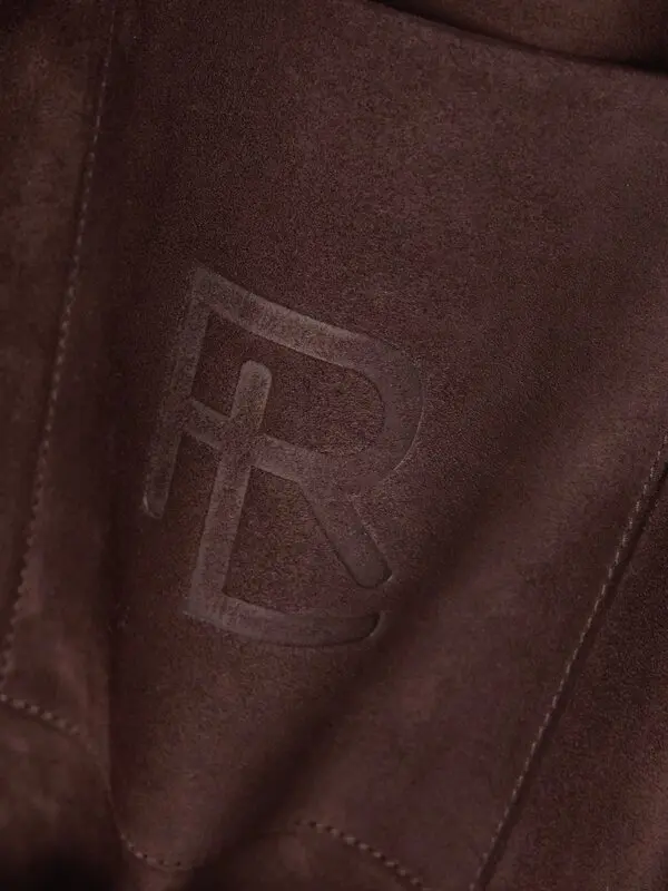 Ralph Lauren Tyler Debossed Suede Overshirt