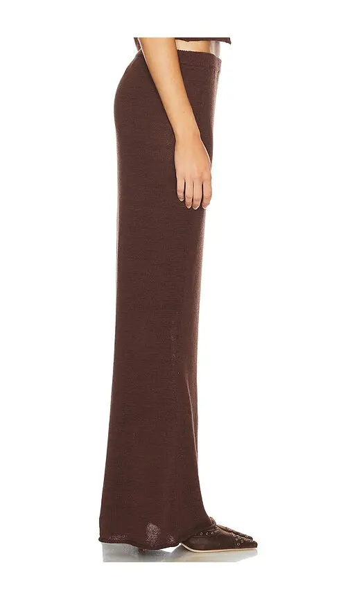 SEROYA Kora Knit Maxi Skirt - Coconut