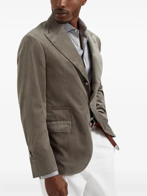 Brunello Cucinelli Single-breasted Corduroy Blazer