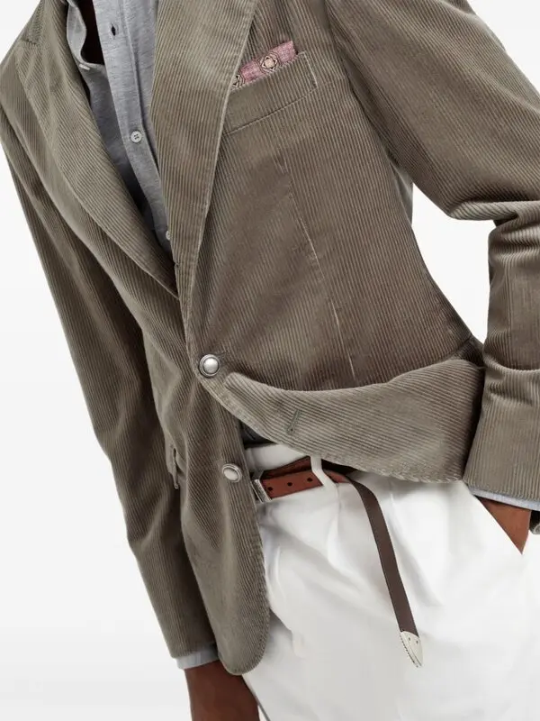 Brunello Cucinelli Single-breasted Corduroy Blazer