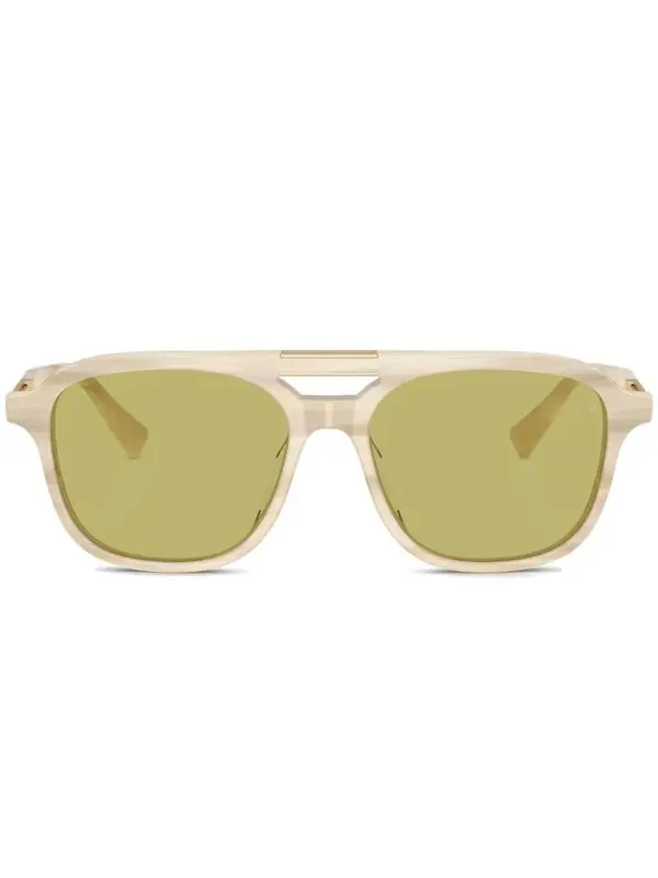 Brunello Cucinelli Pilot Sunglasses - Yellow