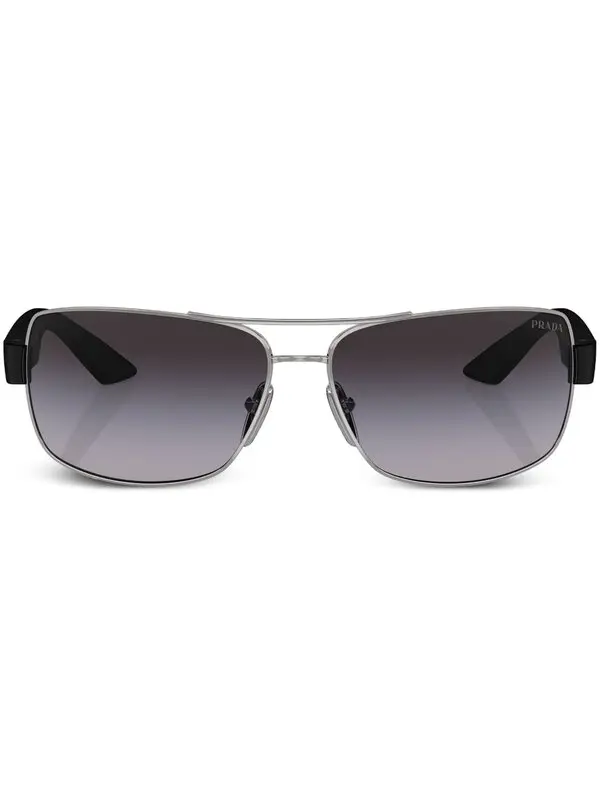 Prada Square Frame Sunglasses - Silver