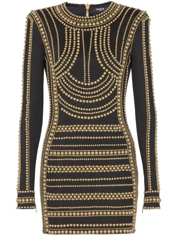 Balmain Bead-embroidered Mini Dress