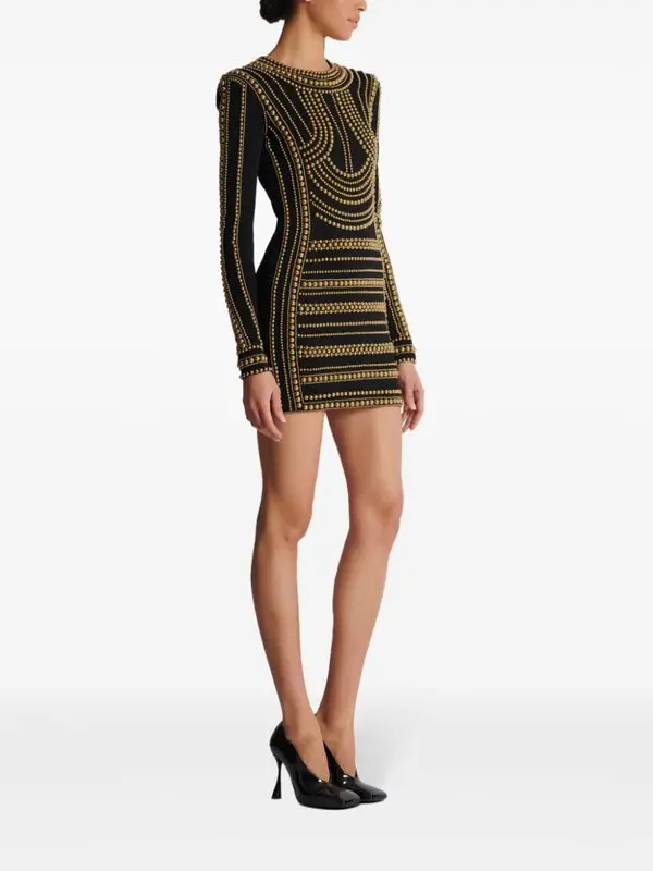 Balmain Bead-embroidered Mini Dress