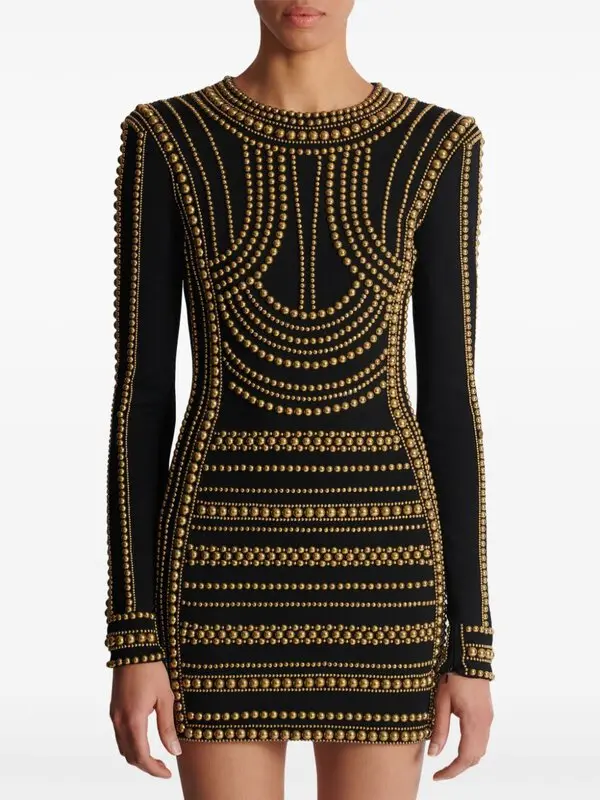 Balmain Bead-embroidered Mini Dress