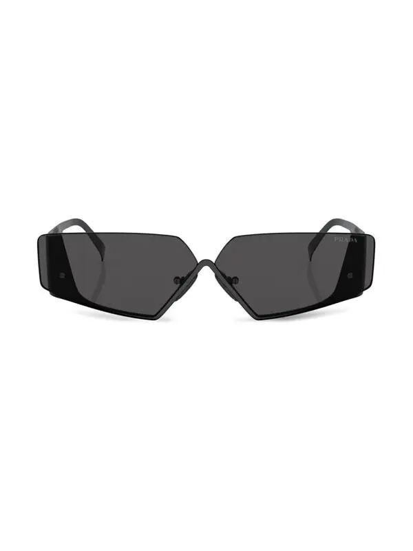 Prada Geometric-frame Sunglasses - Black
