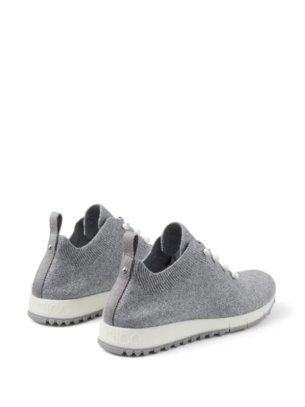 JIMMY CHOO Veles Embellished Sock Trainers - Grey