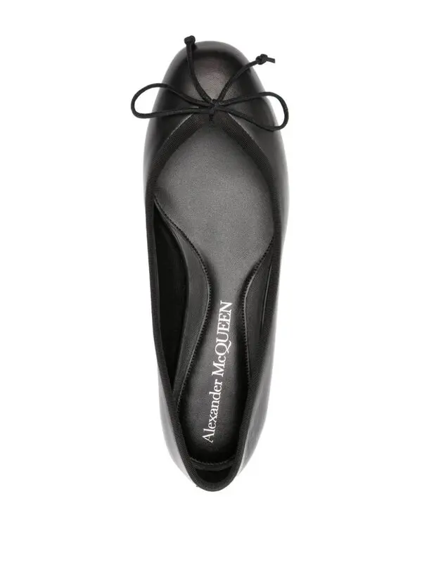 Alexander McQueen 20mm Armadillo Ballet Flats - Black