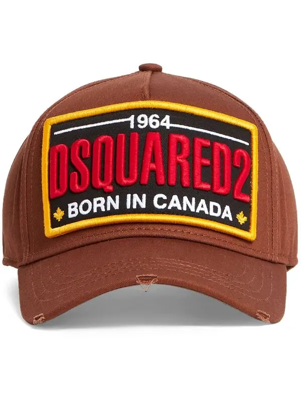 Dsquared2 Logo Appliqué Baseball Cap - Brown