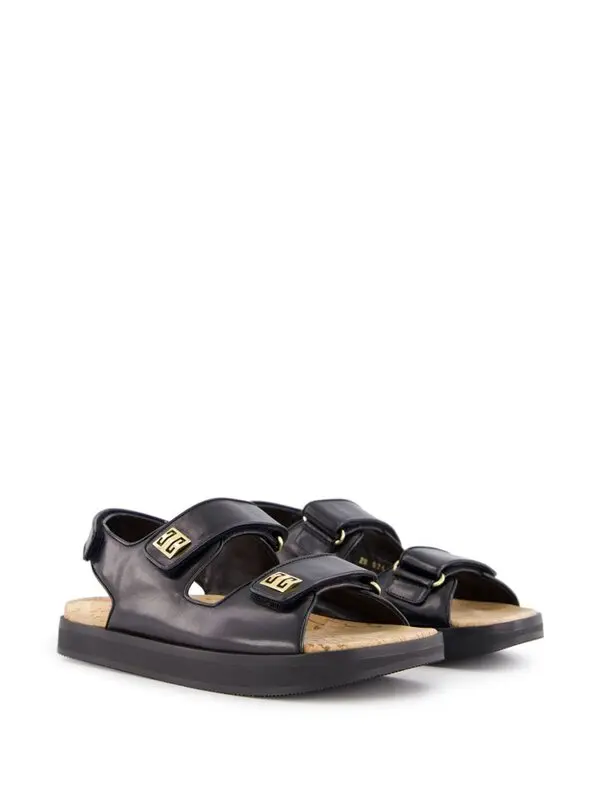 Givenchy 4g Leather Sandals - Black