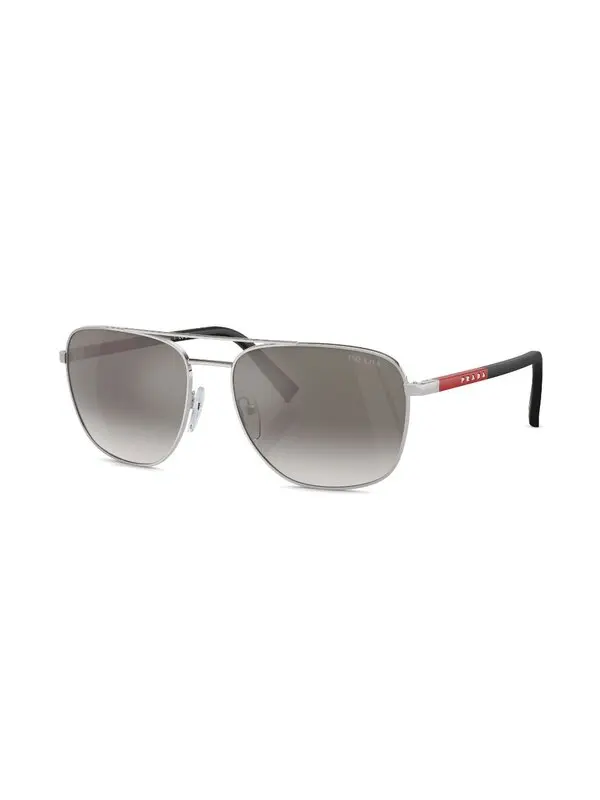 Prada Square Frame Sunglasses - Silver