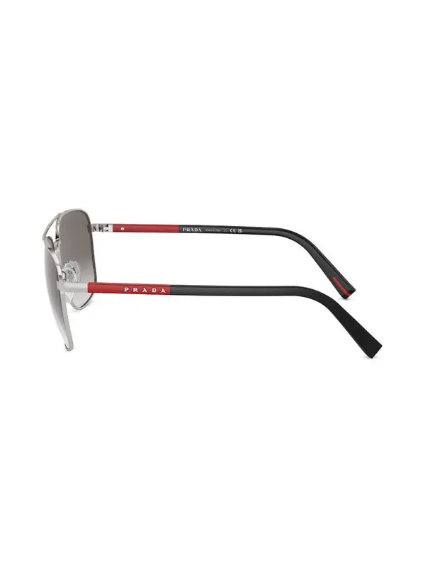 Prada Square Frame Sunglasses - Silver