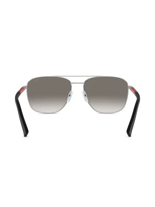Prada Square Frame Sunglasses - Silver