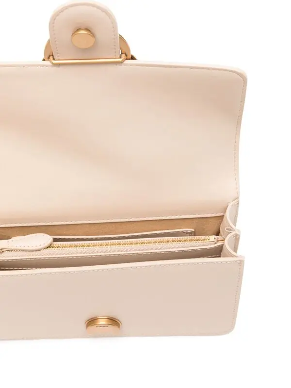 Pinko Mini Love One Crossbody Bag - Neutrals