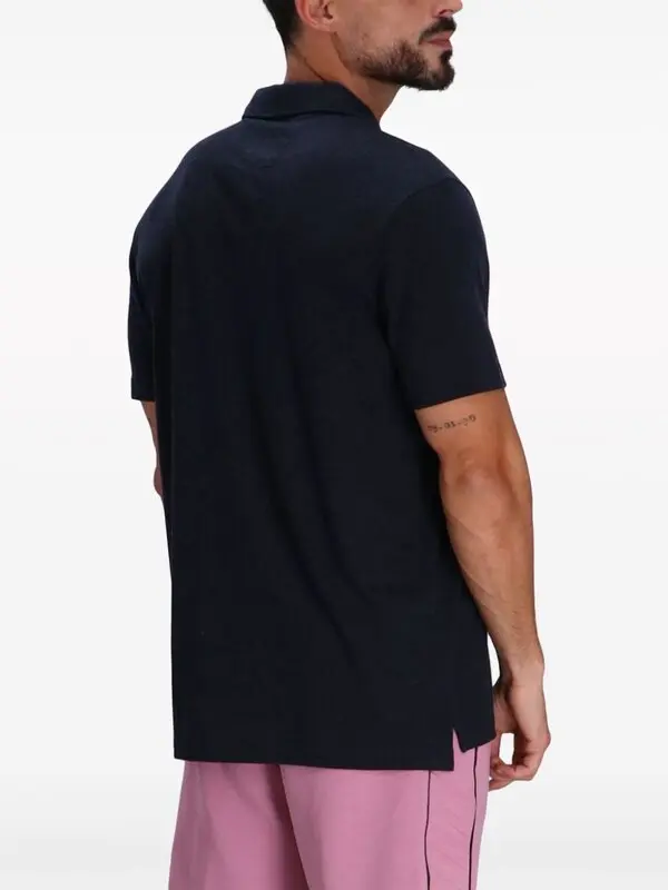 BOSS Stripe-detailing Polo Shirt - Blue