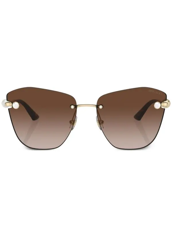 JIMMY CHOO Lule Sunglasses - Gold