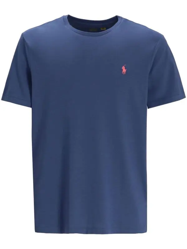 Polo Ralph Lauren Logo-embroidered Cotton T-shirt - Blue