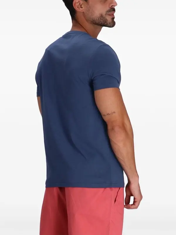 Polo Ralph Lauren Logo-embroidered Cotton T-shirt - Blue