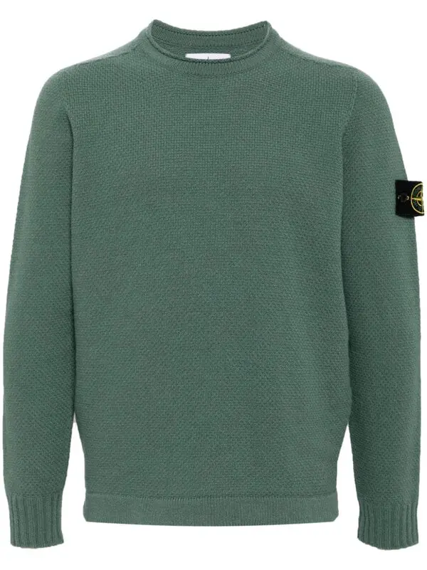 Stone Island Compass-motif Knit Jumper