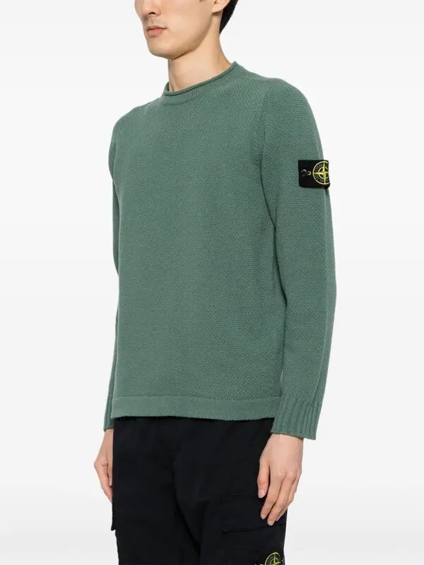 Stone Island Compass-motif Knit Jumper